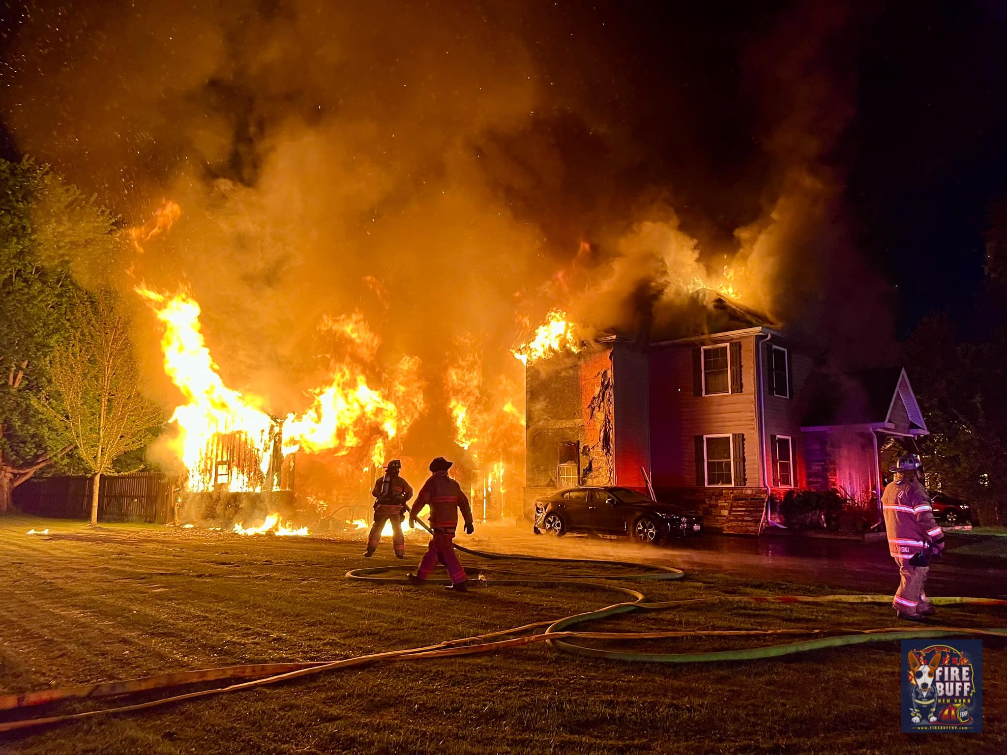 Structure Fire on Losson Road - South Line Volunteer Fire Company